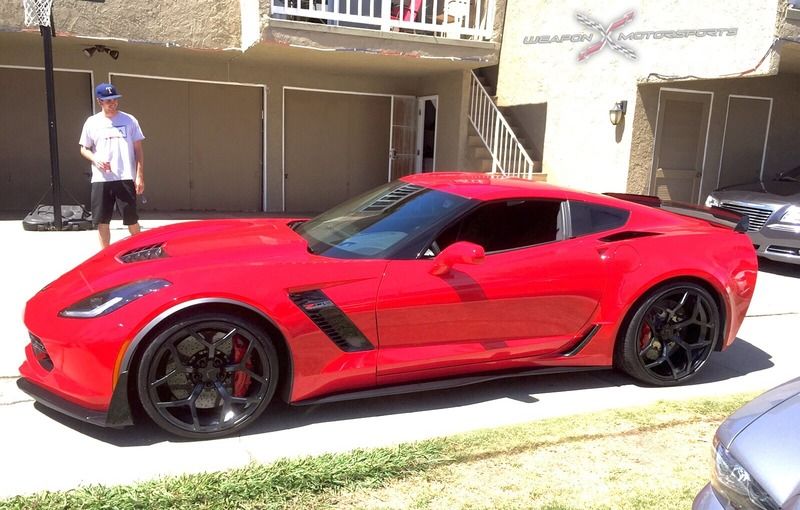 You've been asking! Torch Red C7 Z06 on WXM WIDEx5 Wheels ...