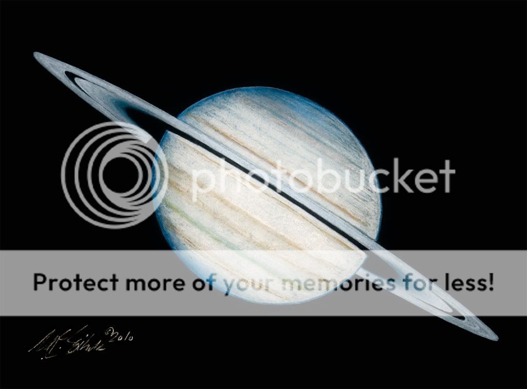 Saturn Observed February27~March2 '10 PastelSketch - Sketching - Cloudy ...